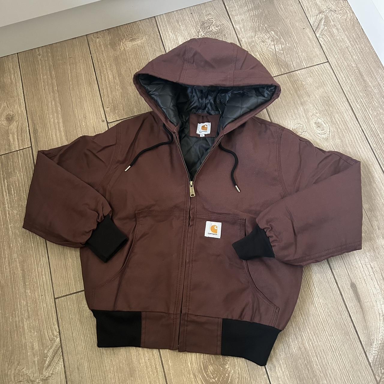 Carhartt Reworked Jacket Brown size Small New... | Depop