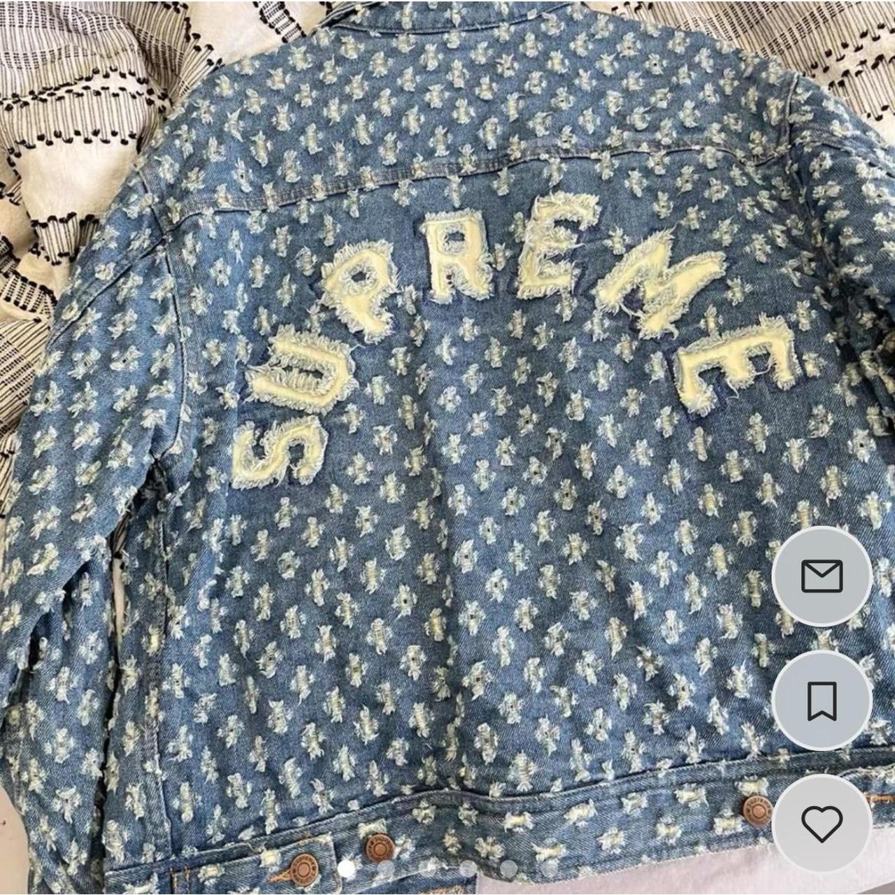 Supreme Men's Blue Jacket | Depop
