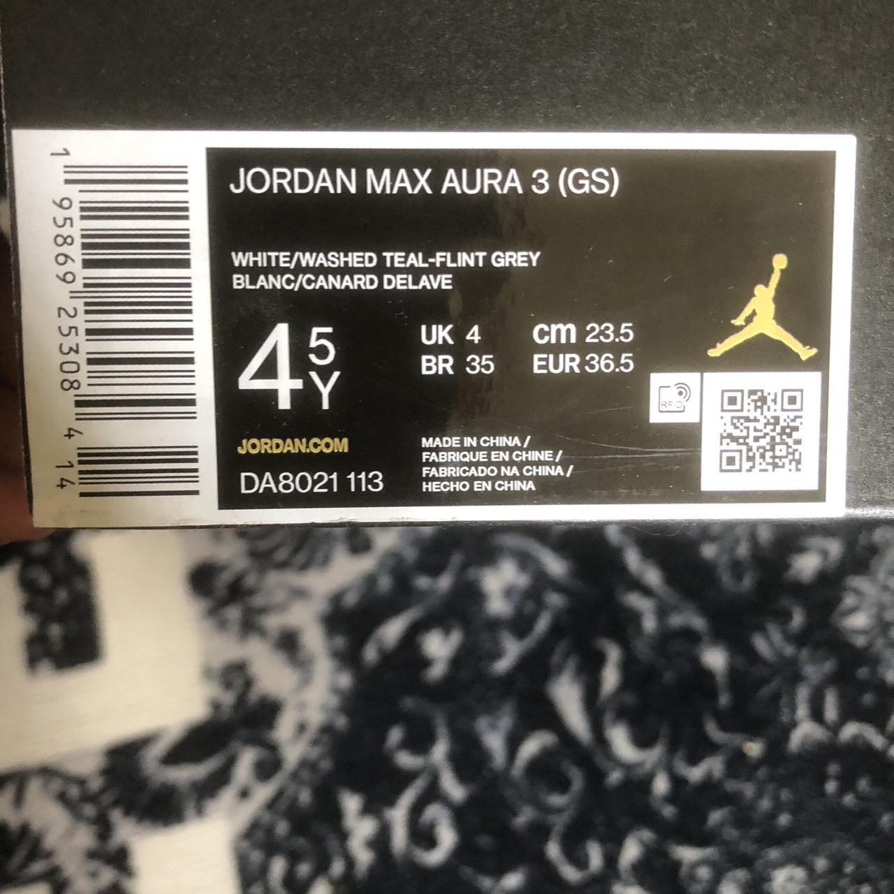 Jordan 23 White Black light blue | Nike Max aura 3... - Depop