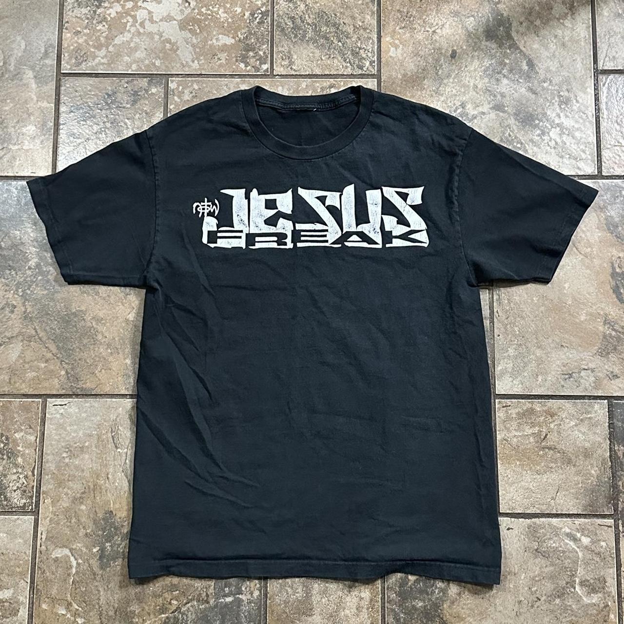 VTG Y2K Jesus Skater Tee - “Jesus Freak” - Graffiti... - Depop