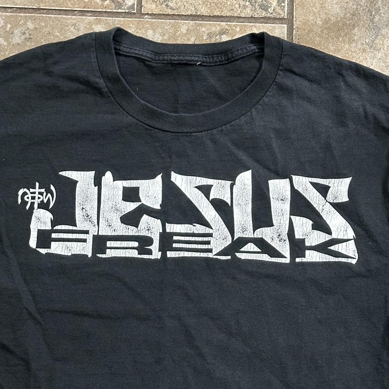 VTG Y2K Jesus Skater Tee - “Jesus Freak” - Graffiti... - Depop