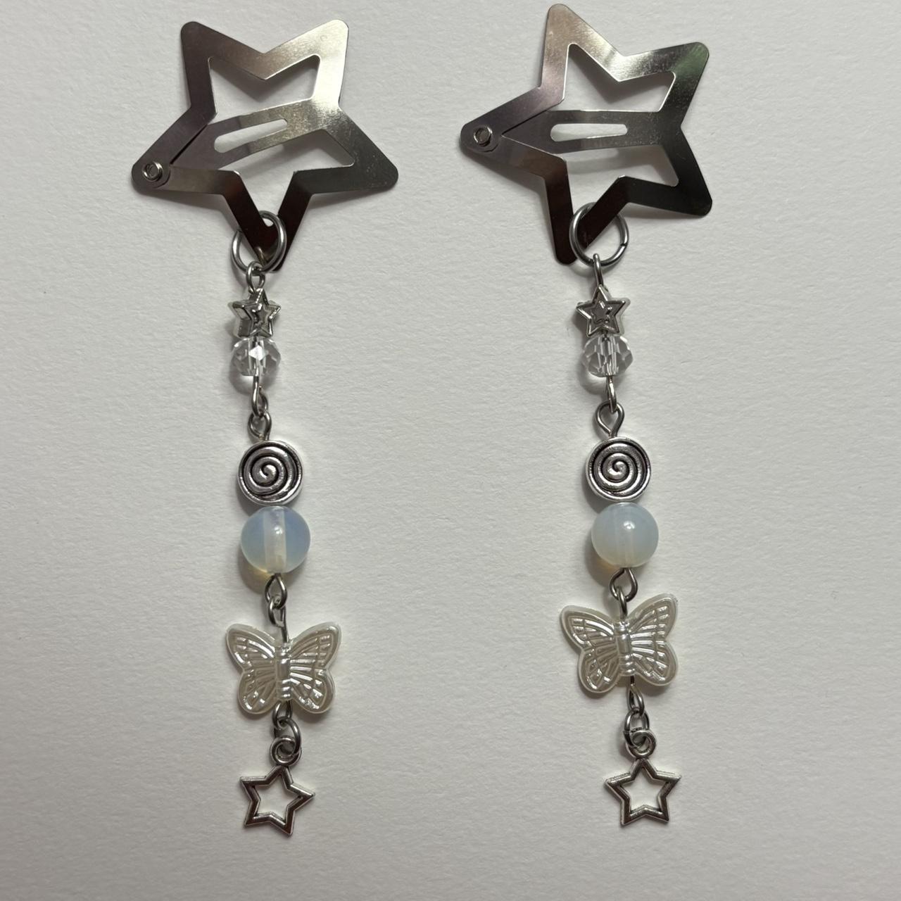 beaded star hair clips 🫧🪽 #fairy #spring #stargirl... | Depop