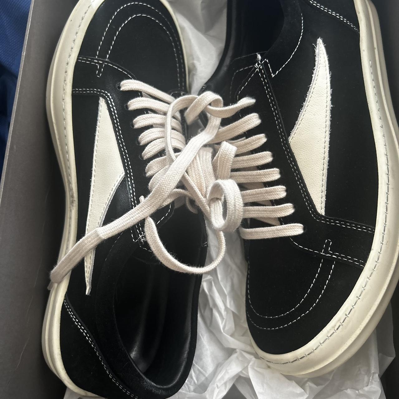 Black and White Rick Vans Vintage 100%... | Depop