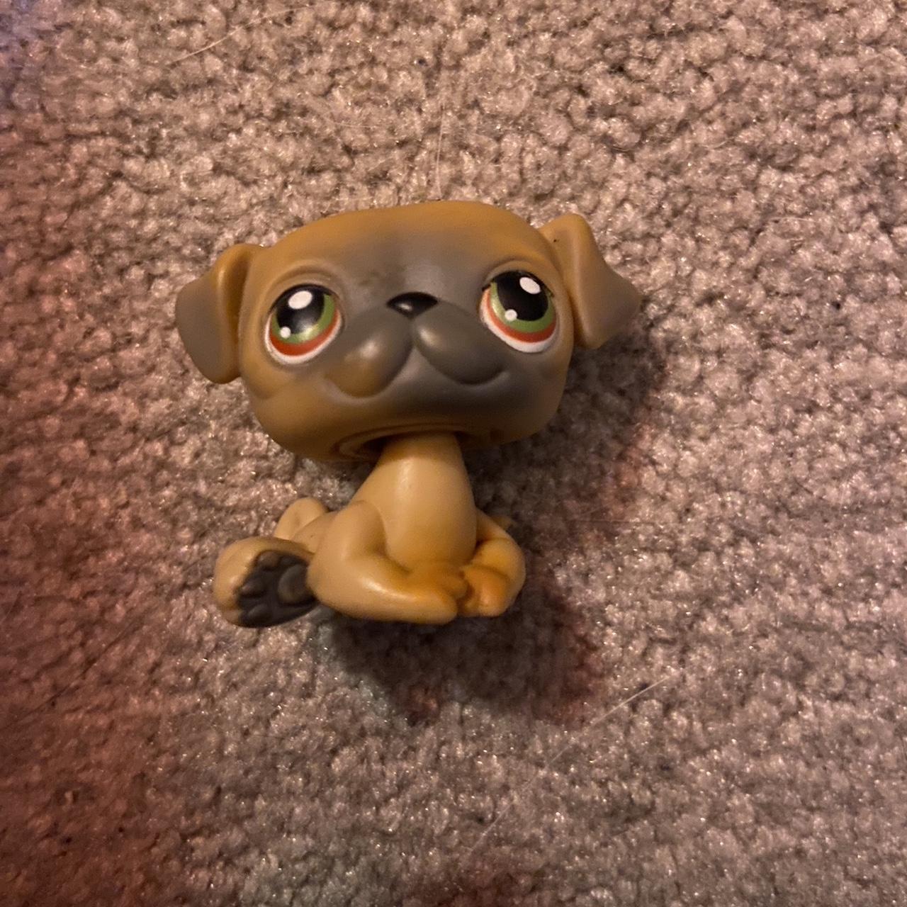 LPS brown dog sitting - Depop