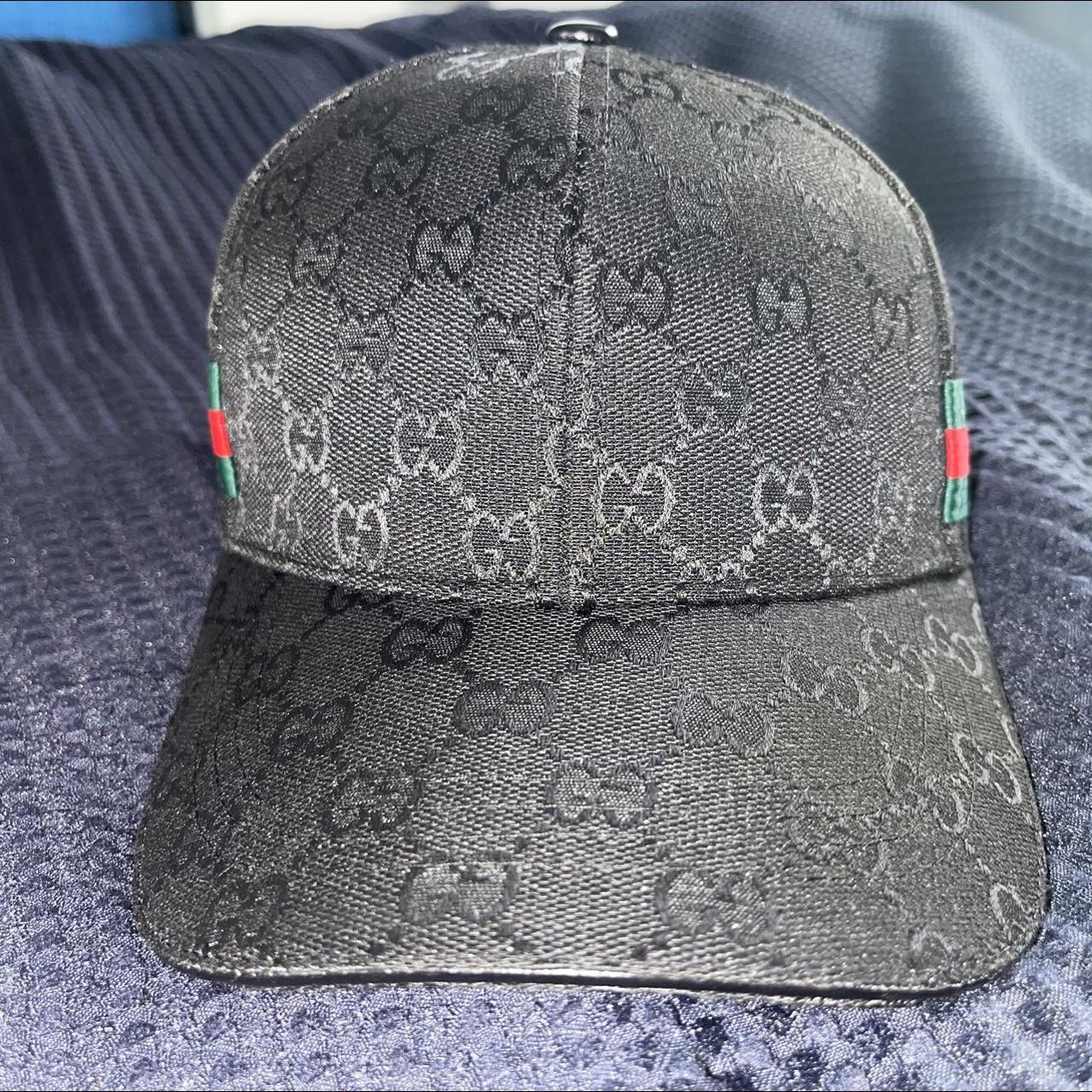Mens monogram gucci hat One size adjustable 2-3... - Depop