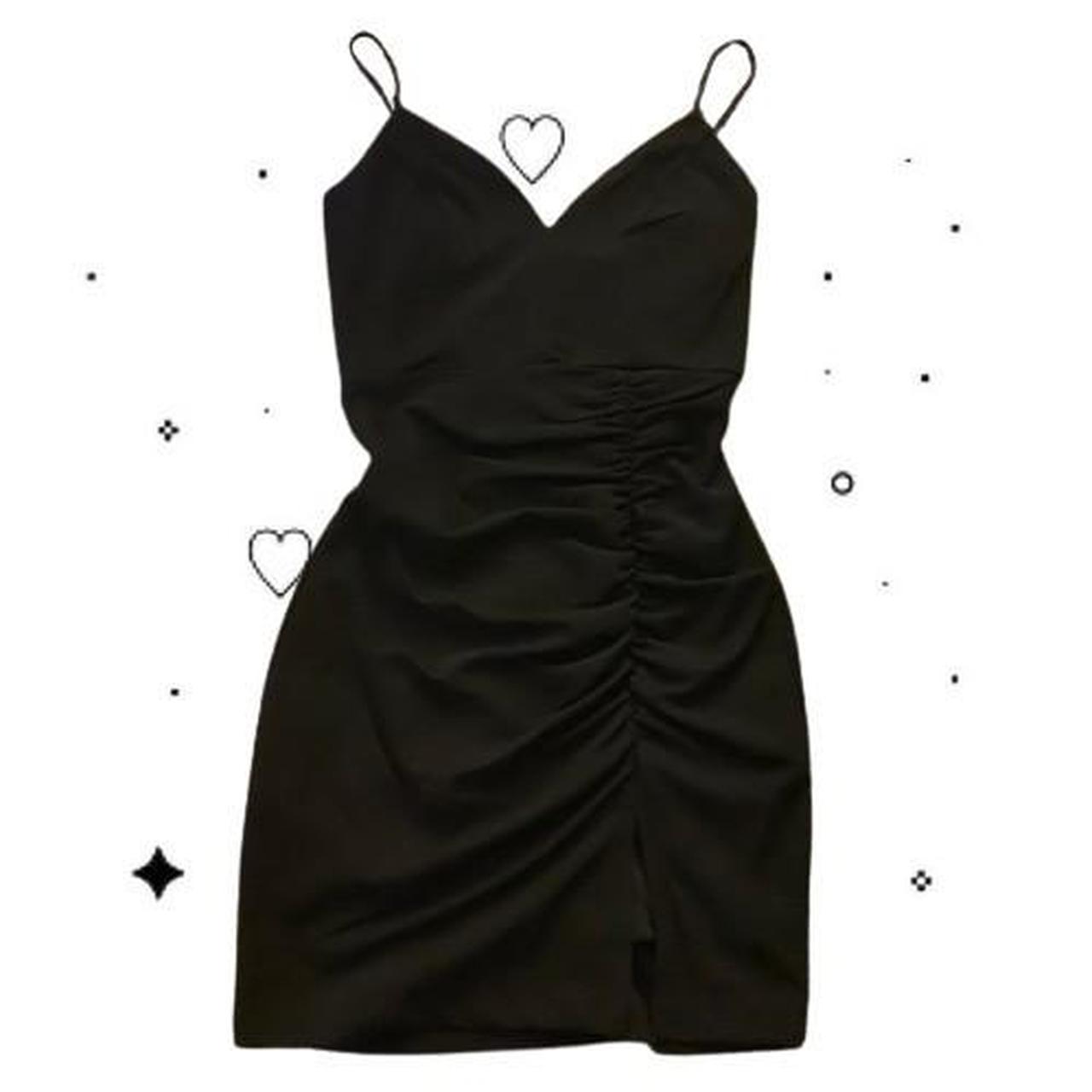 Emerald Sundae Women's Black Dress | Depop