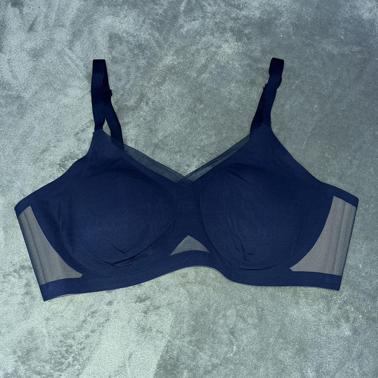 Honey love bra, blue, in great condition,... - Depop