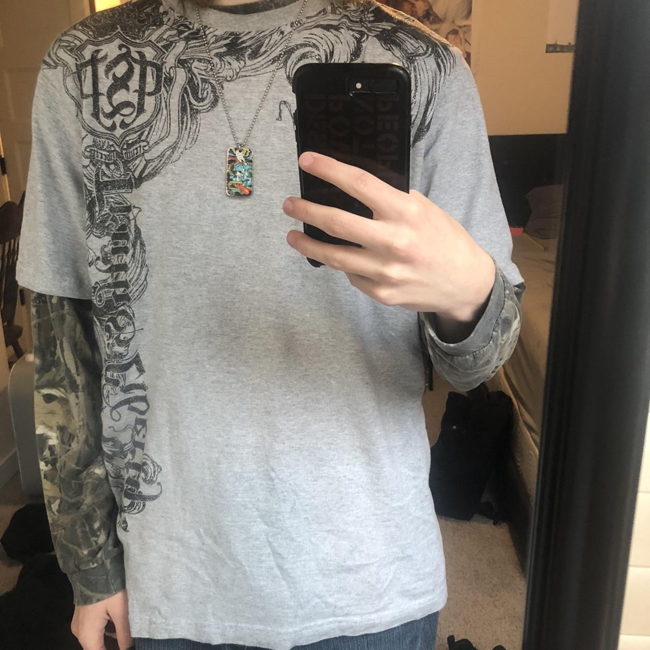 super sick ed hardy dog tag necklace/chain. pretty ... - Depop