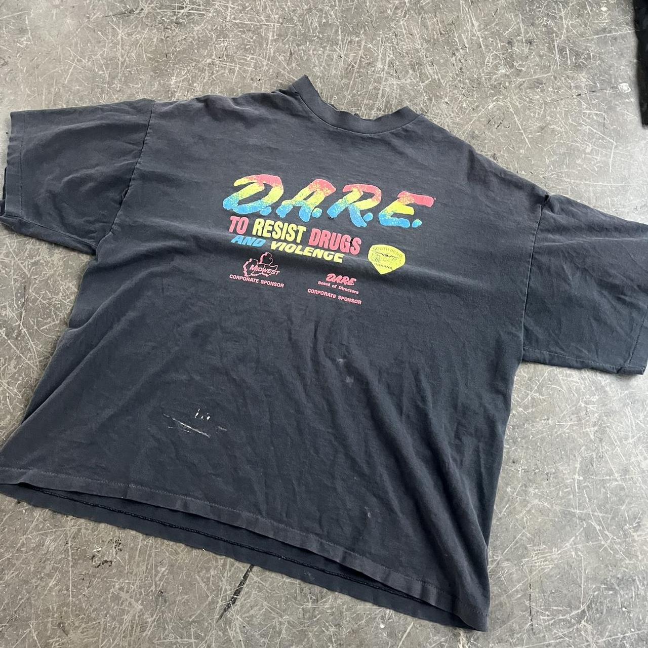 Vintage Dare T shirt -boxy fit large -faded #dare... - Depop