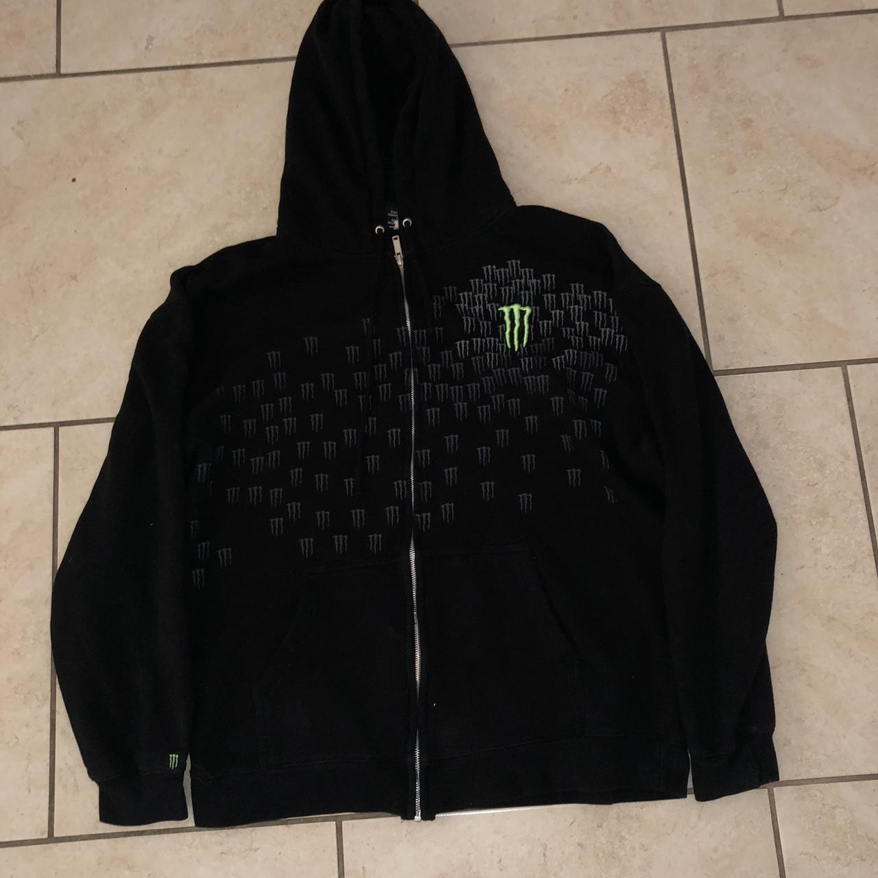 Monster energy zipup hoodie XL Great condition no... - Depop