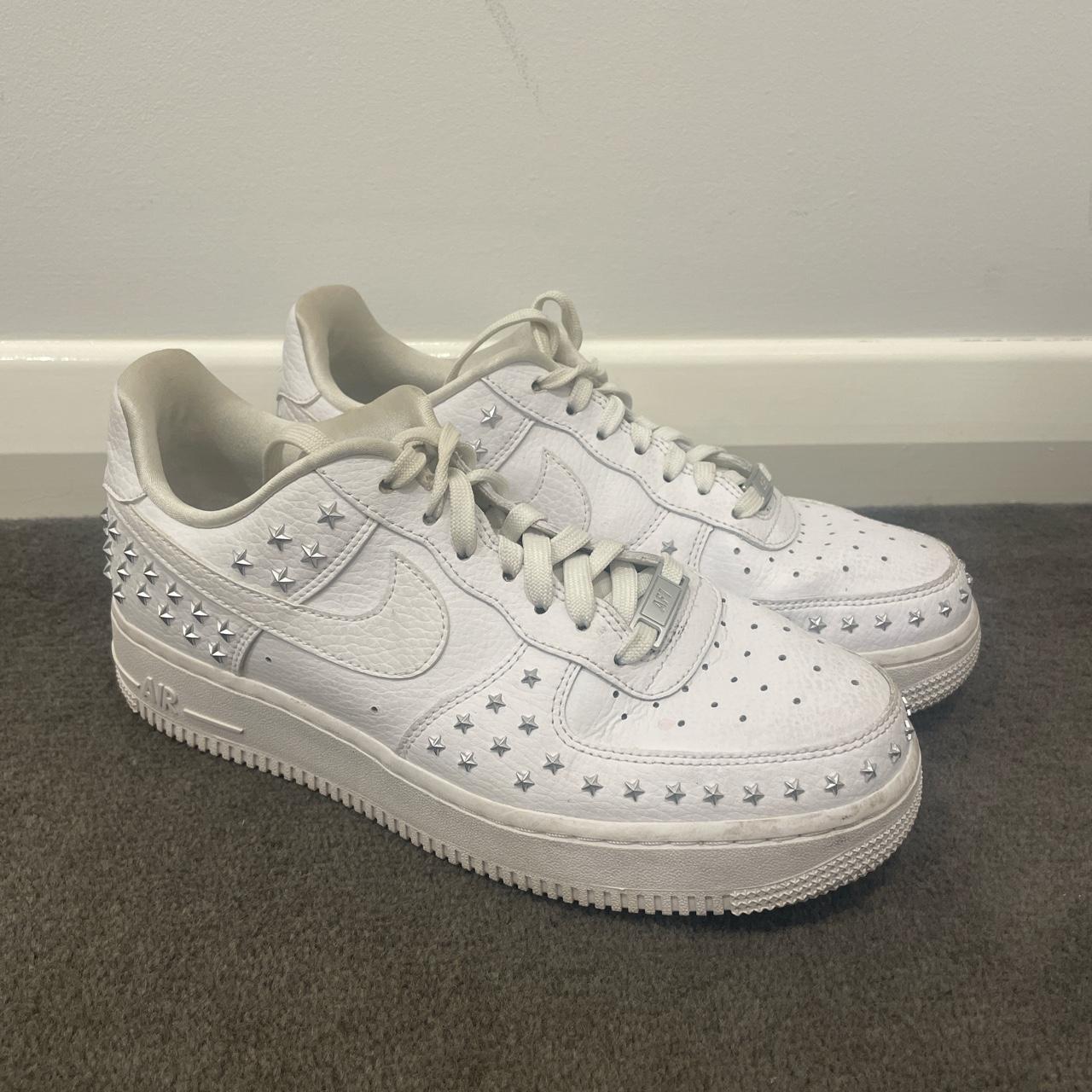 Nike AF1 with stars - Size 8 - Depop
