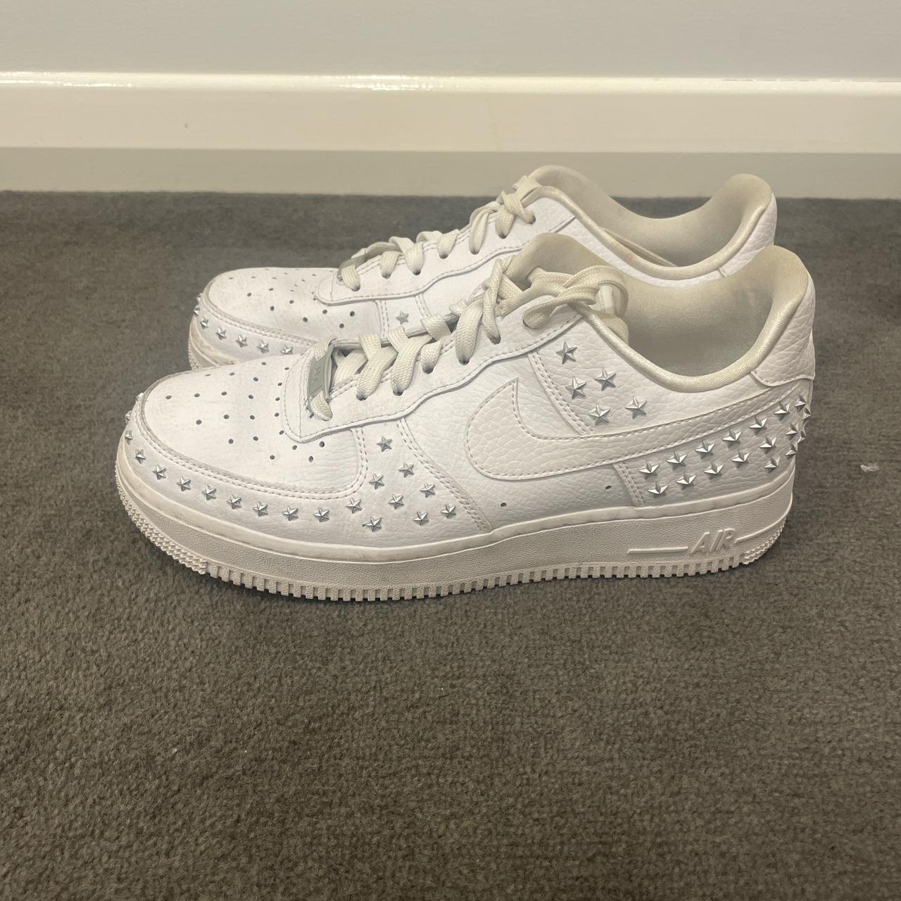 Nike AF1 with stars - Size 8 - Depop