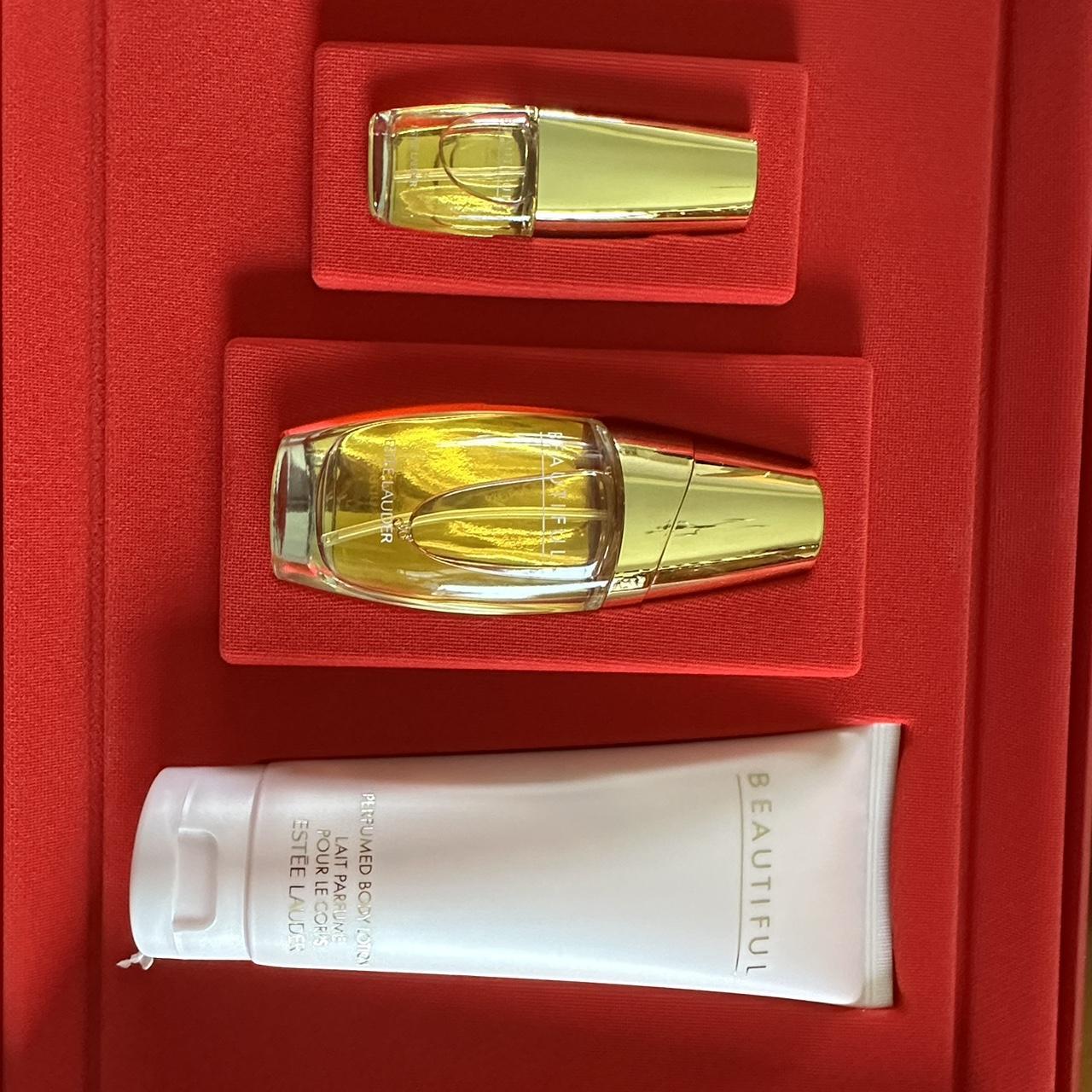 Estée Lauder Beautiful perfume 3 piece gift set - Depop
