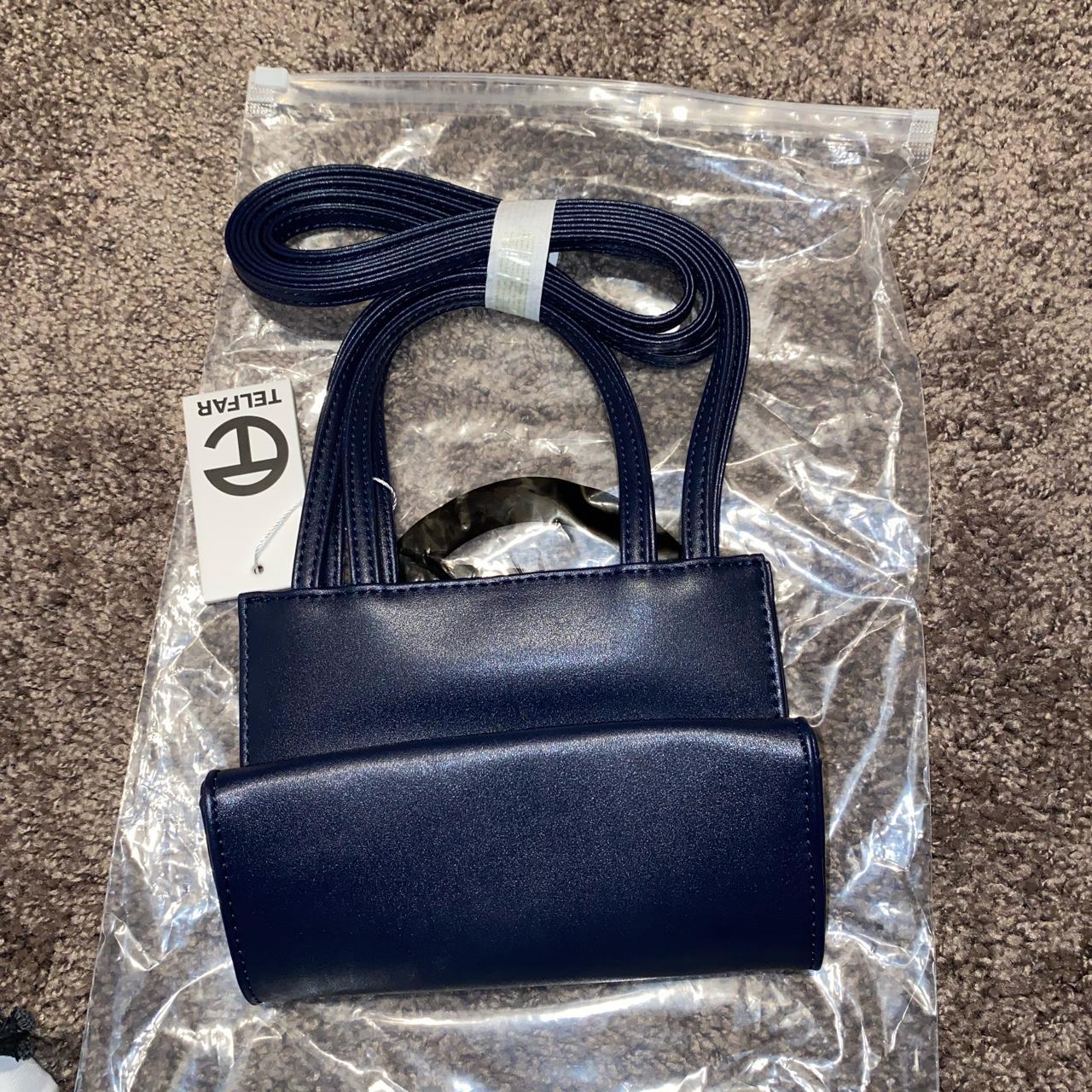 Telfar Women's Navy Bag | Depop