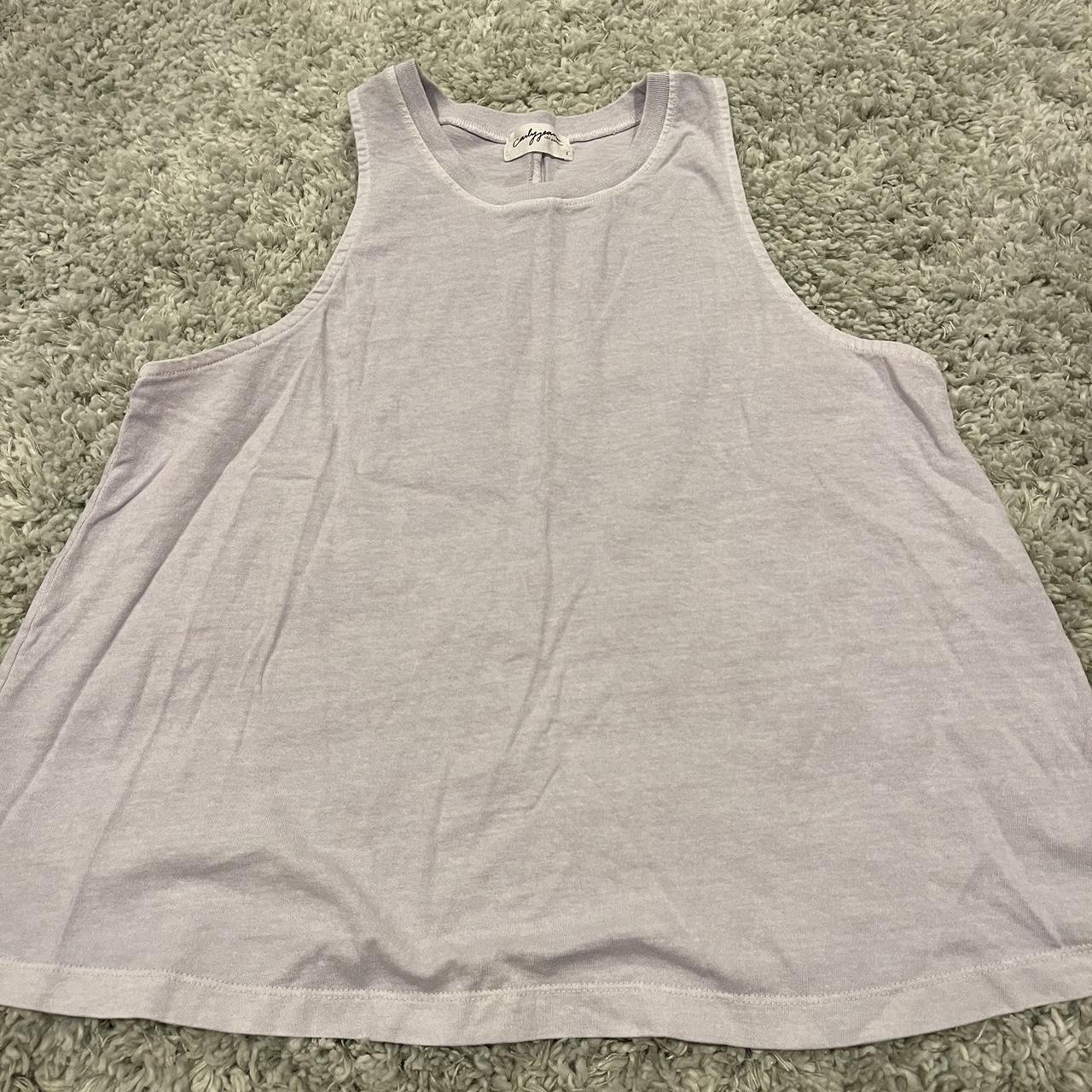 light grey muscle tank from Carly Jean size large - Depop