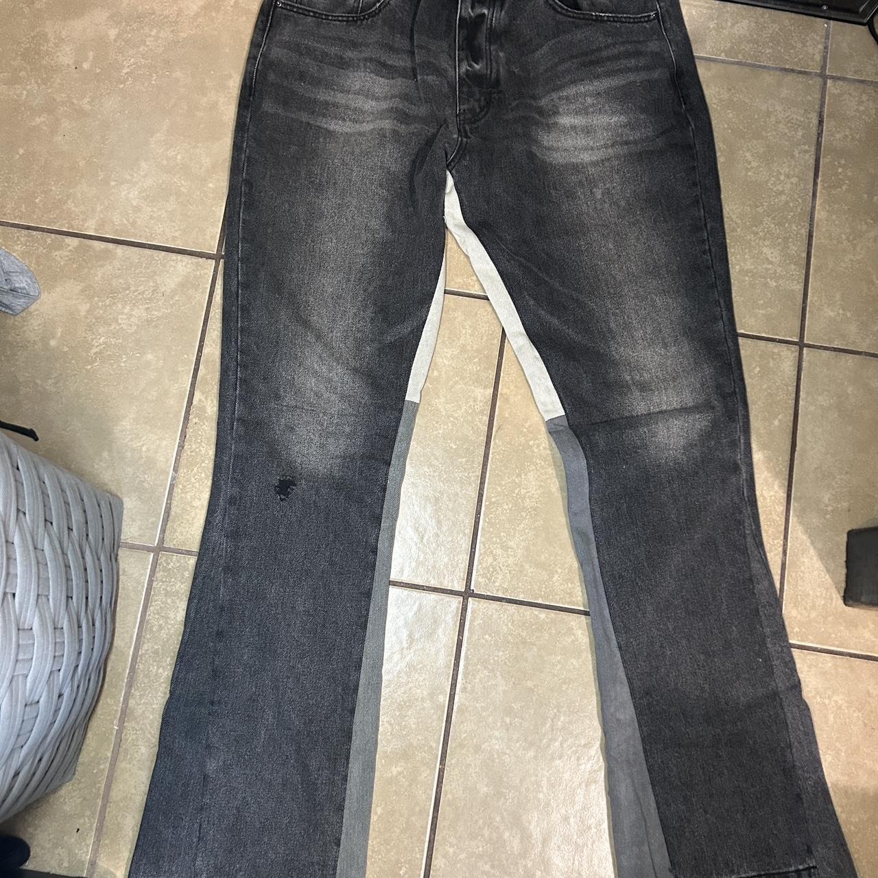 mnml flared jeans size 36 no flaws - Depop