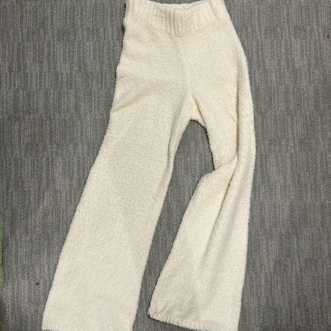 SKIMS S/M cream cozzy collection tank and flare... - Depop