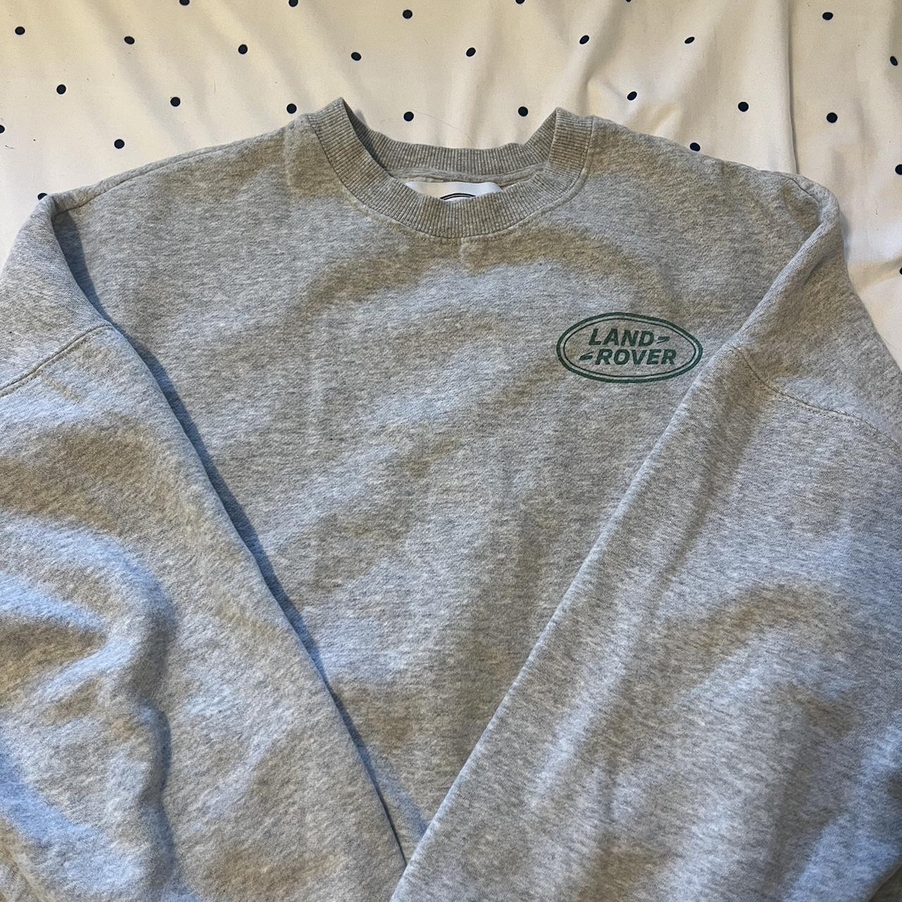 oversized ish land rover crew neck!! - Depop