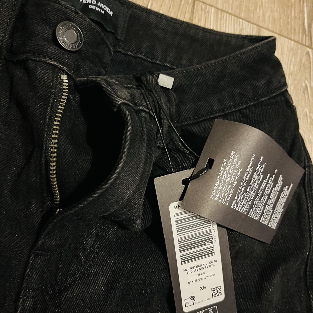 Vera moda denim high waisted shorts size xs Never... - Depop