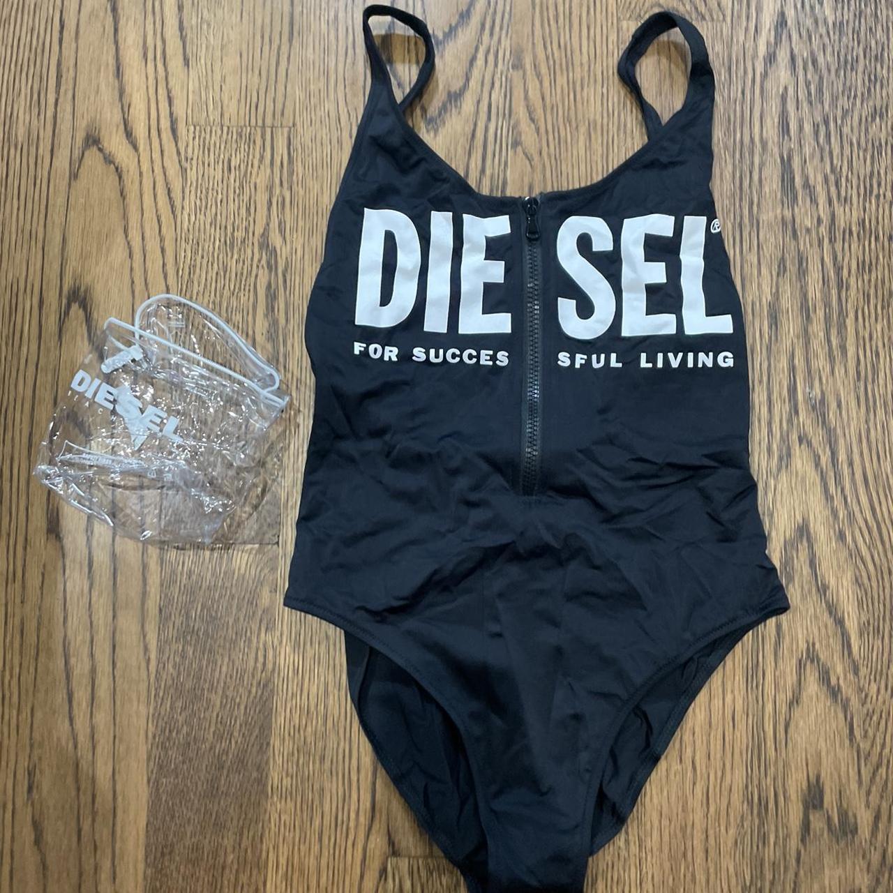 Diesel Black Swimsuit -Brand new without... - Depop