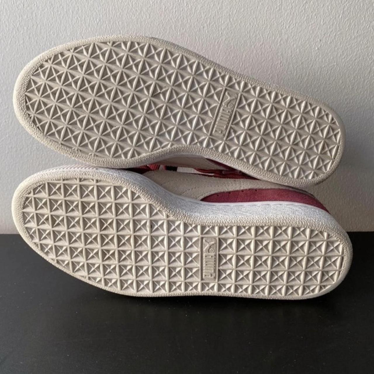 Puma Suede Classic Burgundy Trainers Size 3 Worn a... - Depop