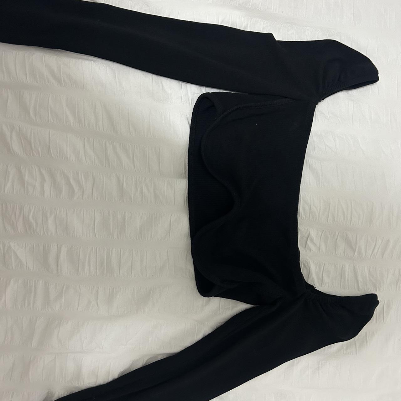 Shien Long Sleeve Black Cropped Top Never Worn Depop