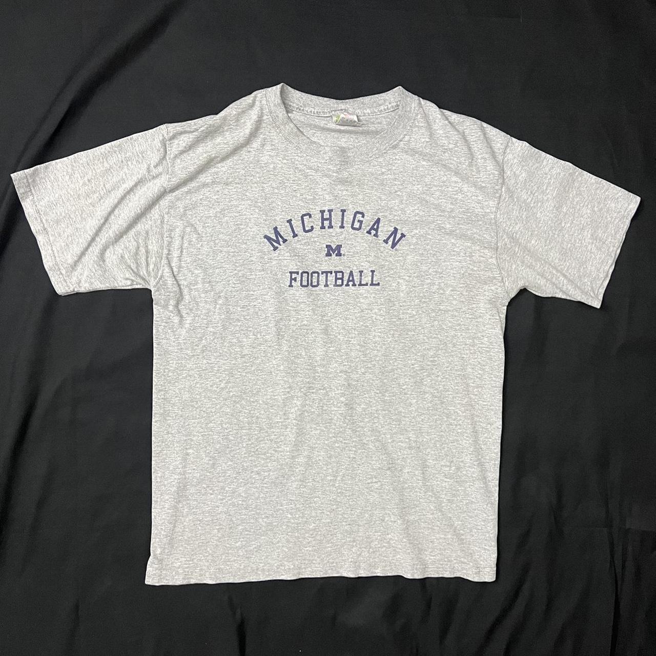 Vintage Michigan Football shirt. Large in size. Open... - Depop