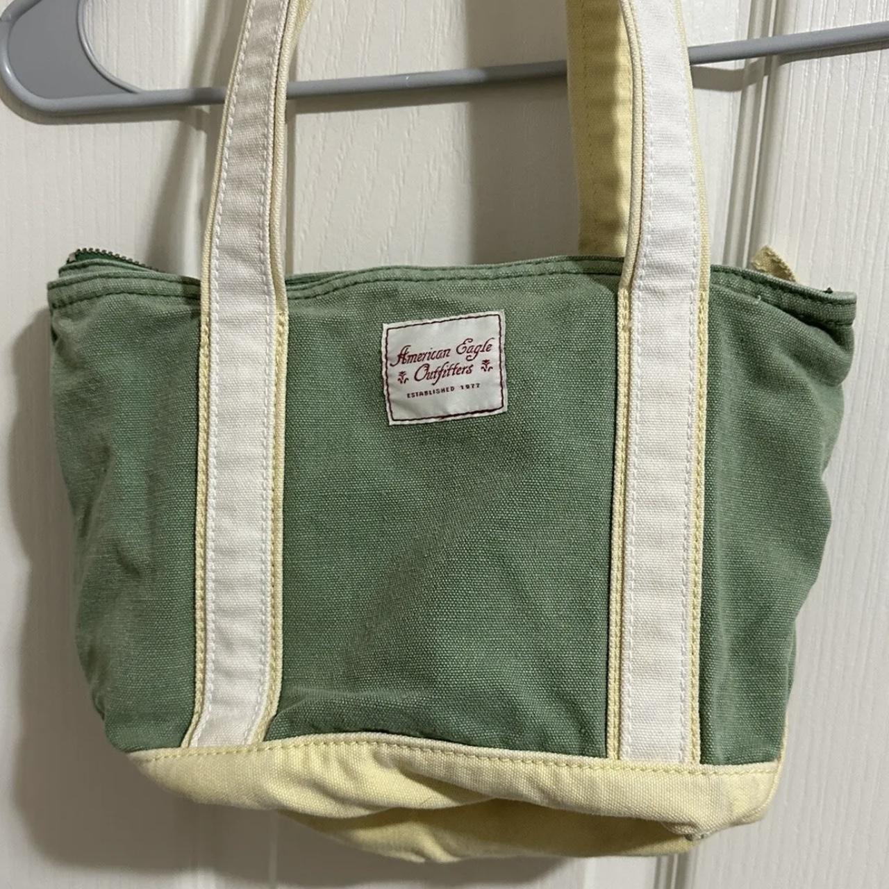 vintage american eagle canvas bag tote - Depop