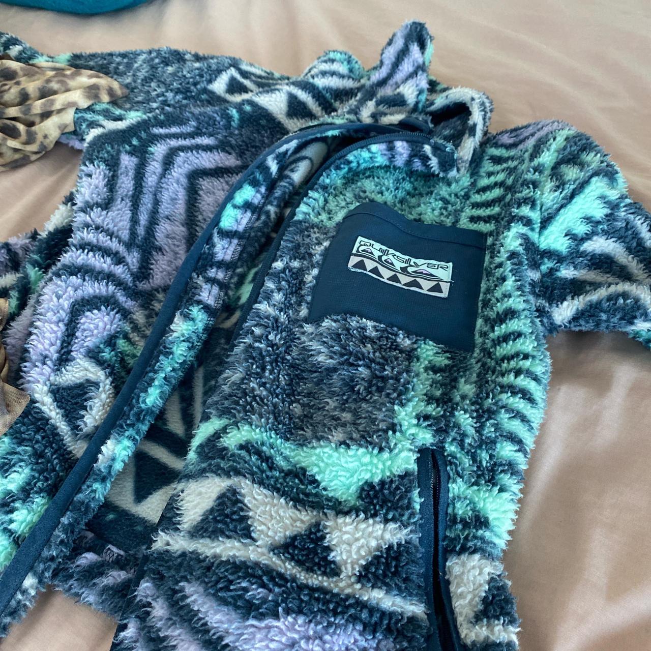 Kids quicksilver fleece zip up jacket love love this... | Depop