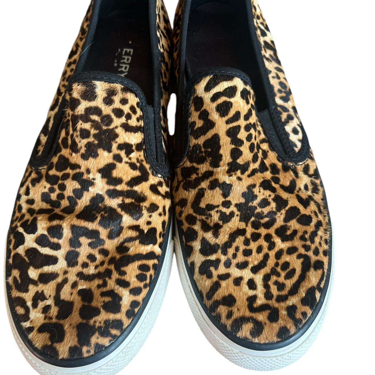 Cheetah print Sperry slip on sneakers leopardprint Depop