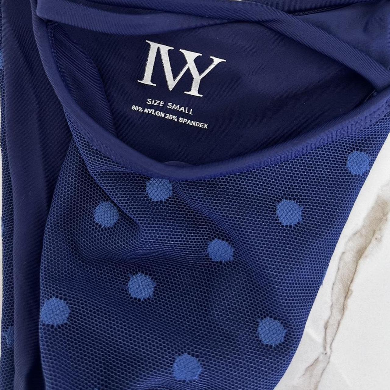 Navy blue polka dot bikini set #polkadotbikini ivy swim | Depop