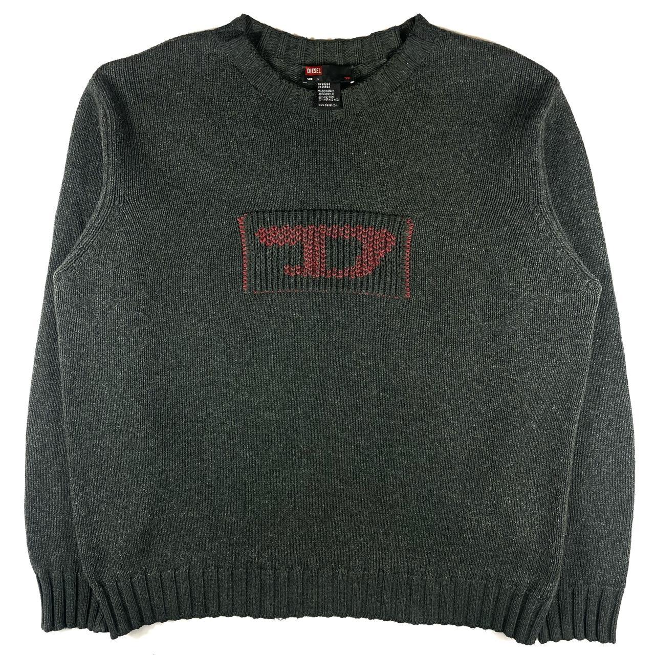 Vintage Diesel Sweater D logo Jumper Y2K Gorpcore ... - Depop