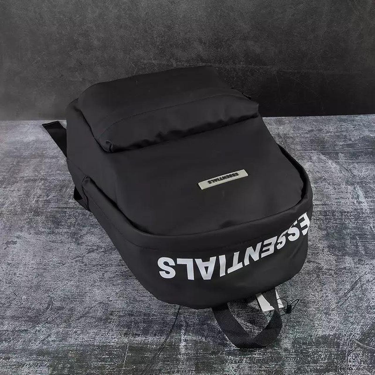 🥶 custom black essentials backpack 🥶 Message me... - Depop