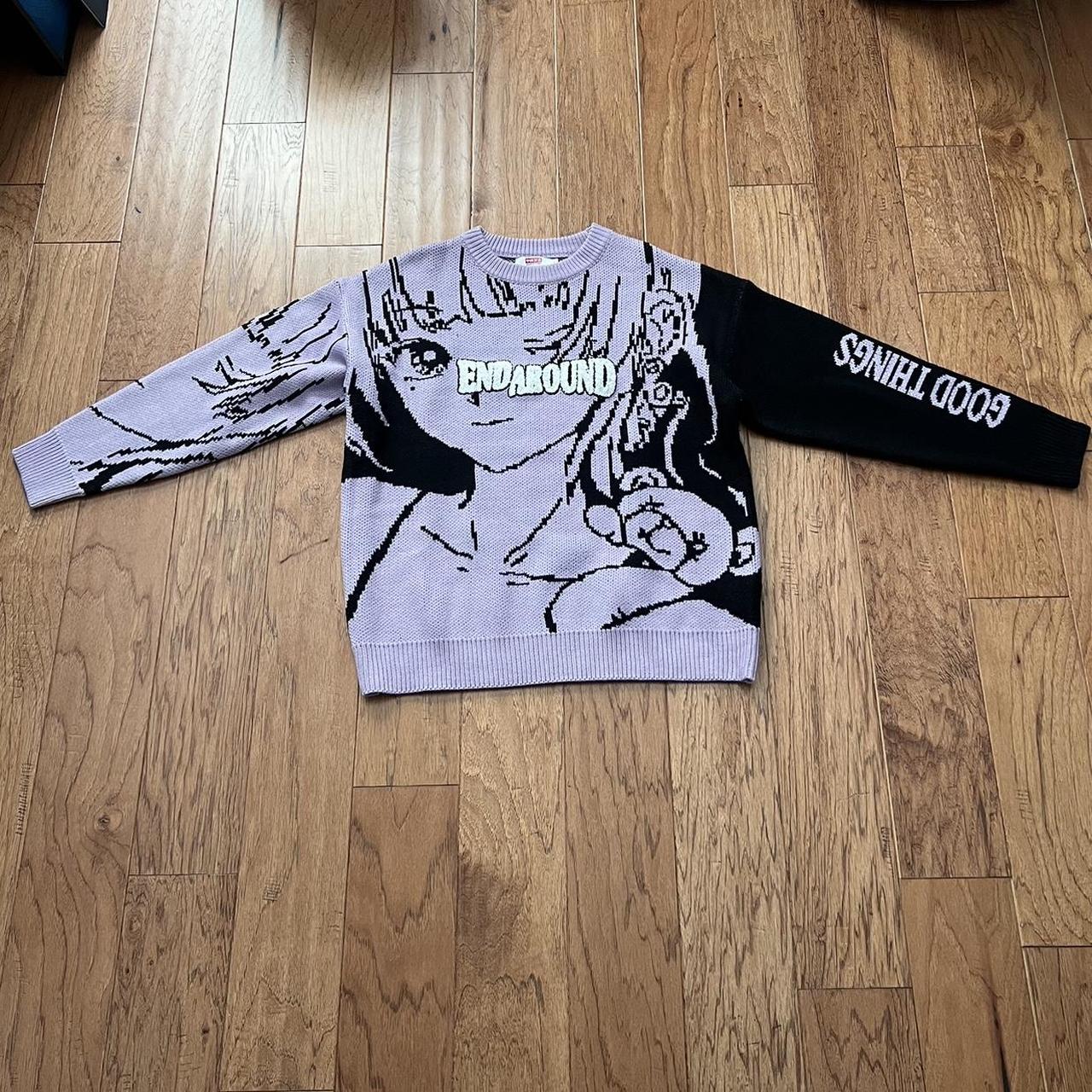 Embroidered Y2K Anime Sweater ‼️ - UNISEX Bought and... - Depop