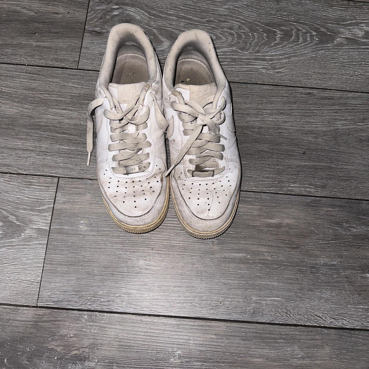 Beat up air force 1 white size 9 - Depop