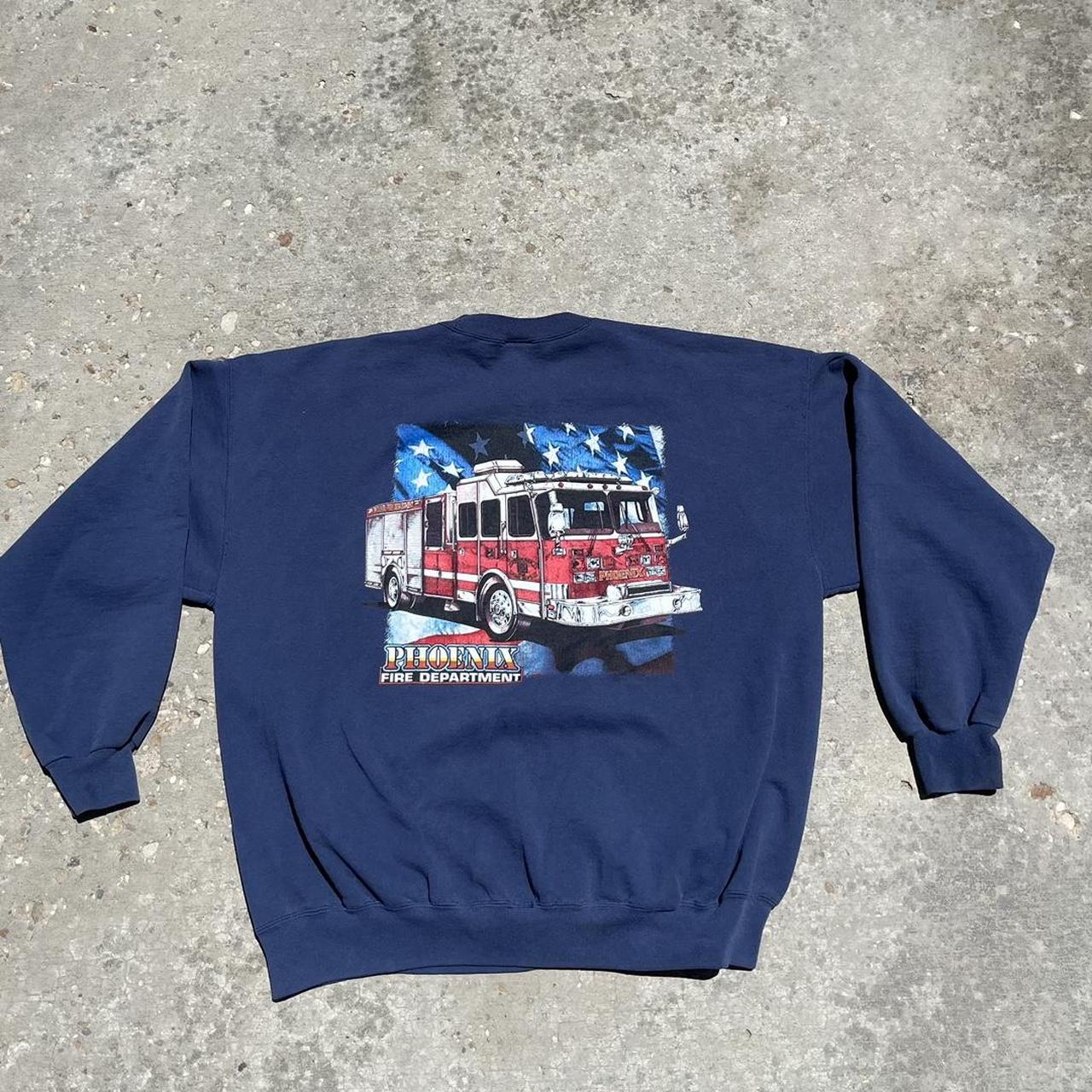 Vintage phoenix fire department hoodie sweat shirt... - Depop
