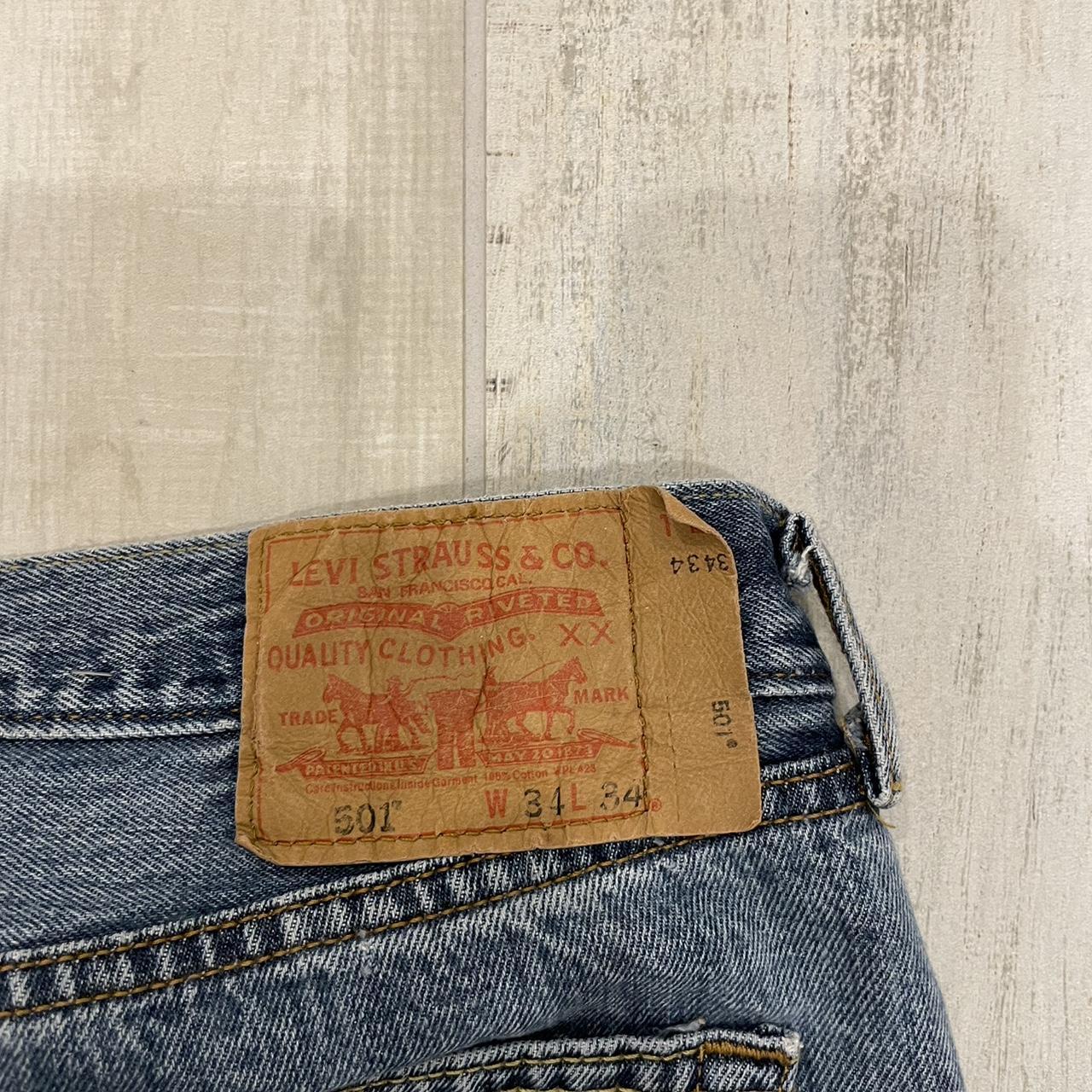 Vintage Levi 501xx jeans with button fly. In great... - Depop