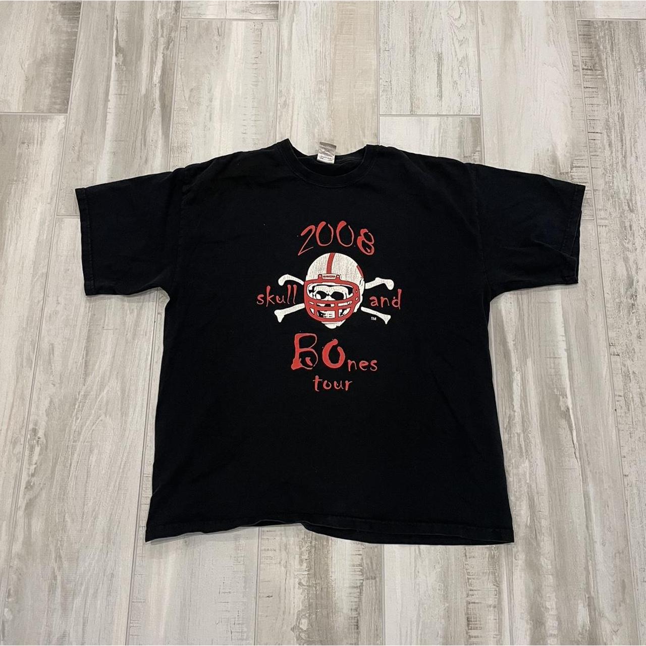 Vintage 2008 skull and bones tour band tee. I’m... - Depop