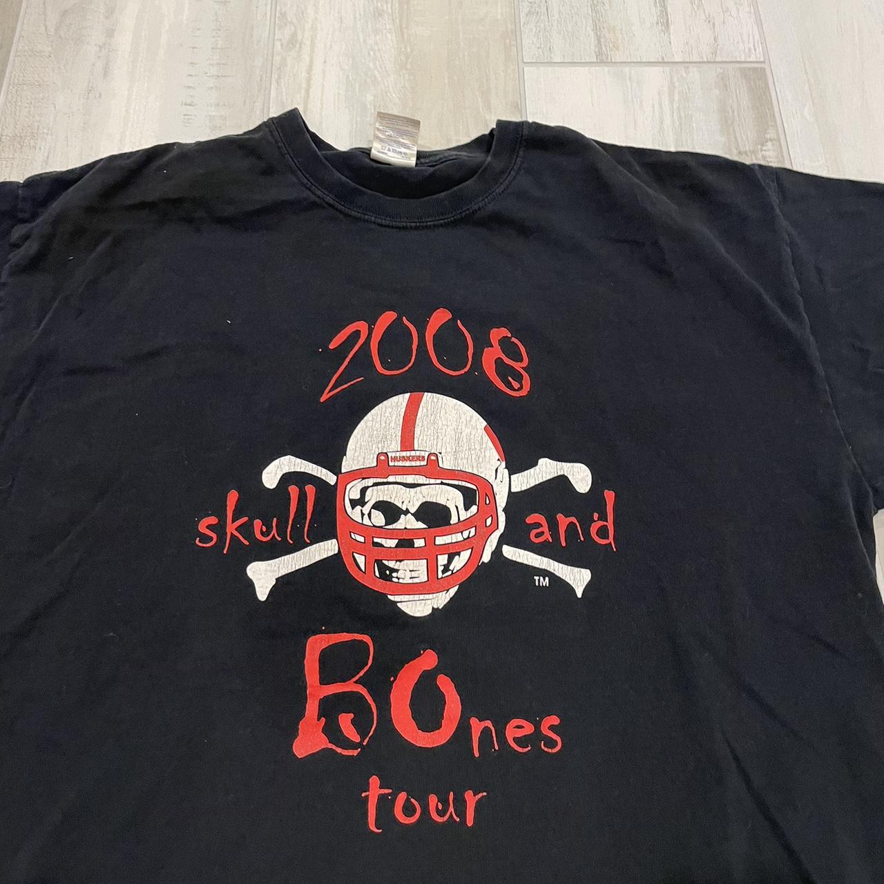 Vintage 2008 skull and bones tour band tee. I’m... - Depop