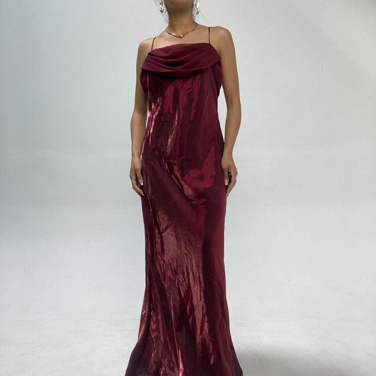 Y2K Vampy Shimmery Prom Dress *offers accepted, no... - Depop