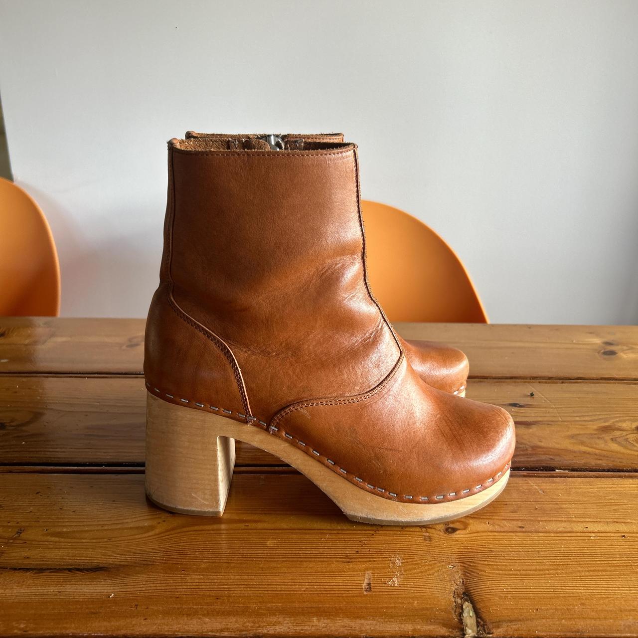 Swedish Hasbeens retro heeled ankle boots. Some... | Depop