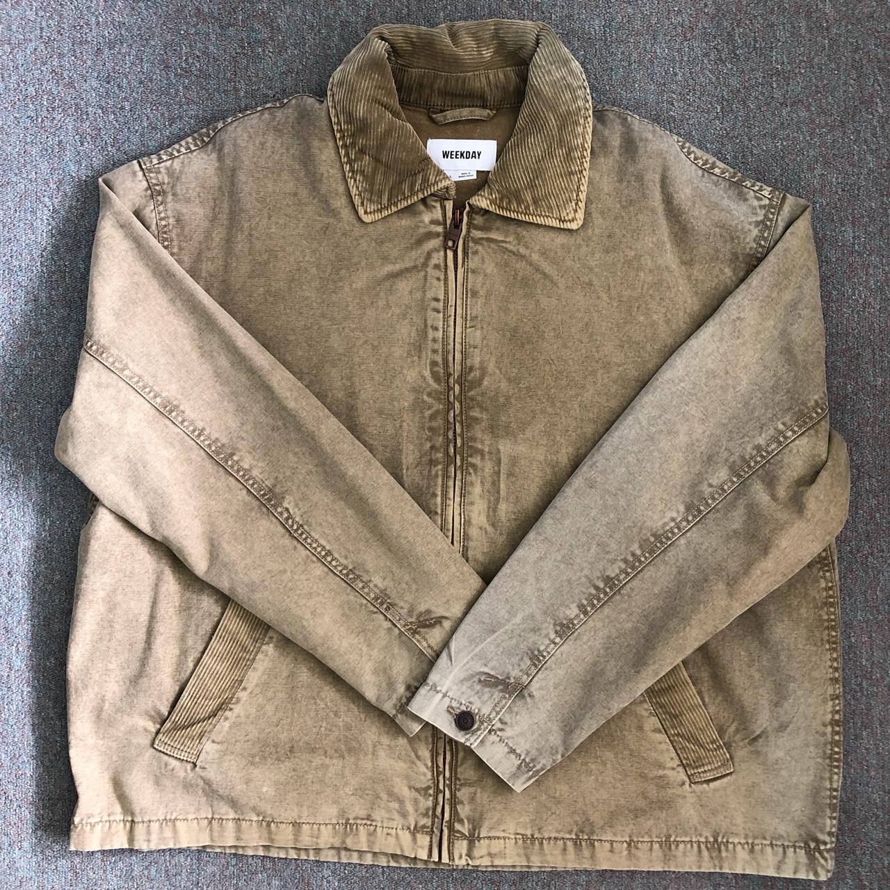 Weekday Jacket in Cream [DETAILS] +Like new hardly... - Depop