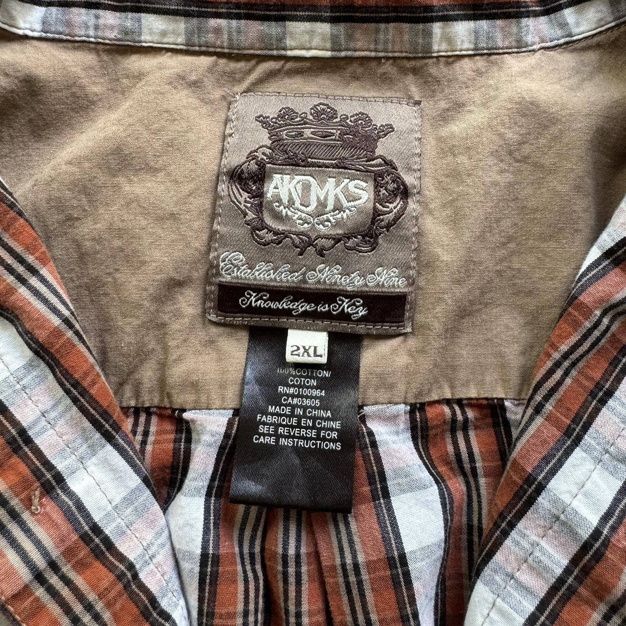 AKDMKS Y2K Button Up Shirt. Size... | Depop
