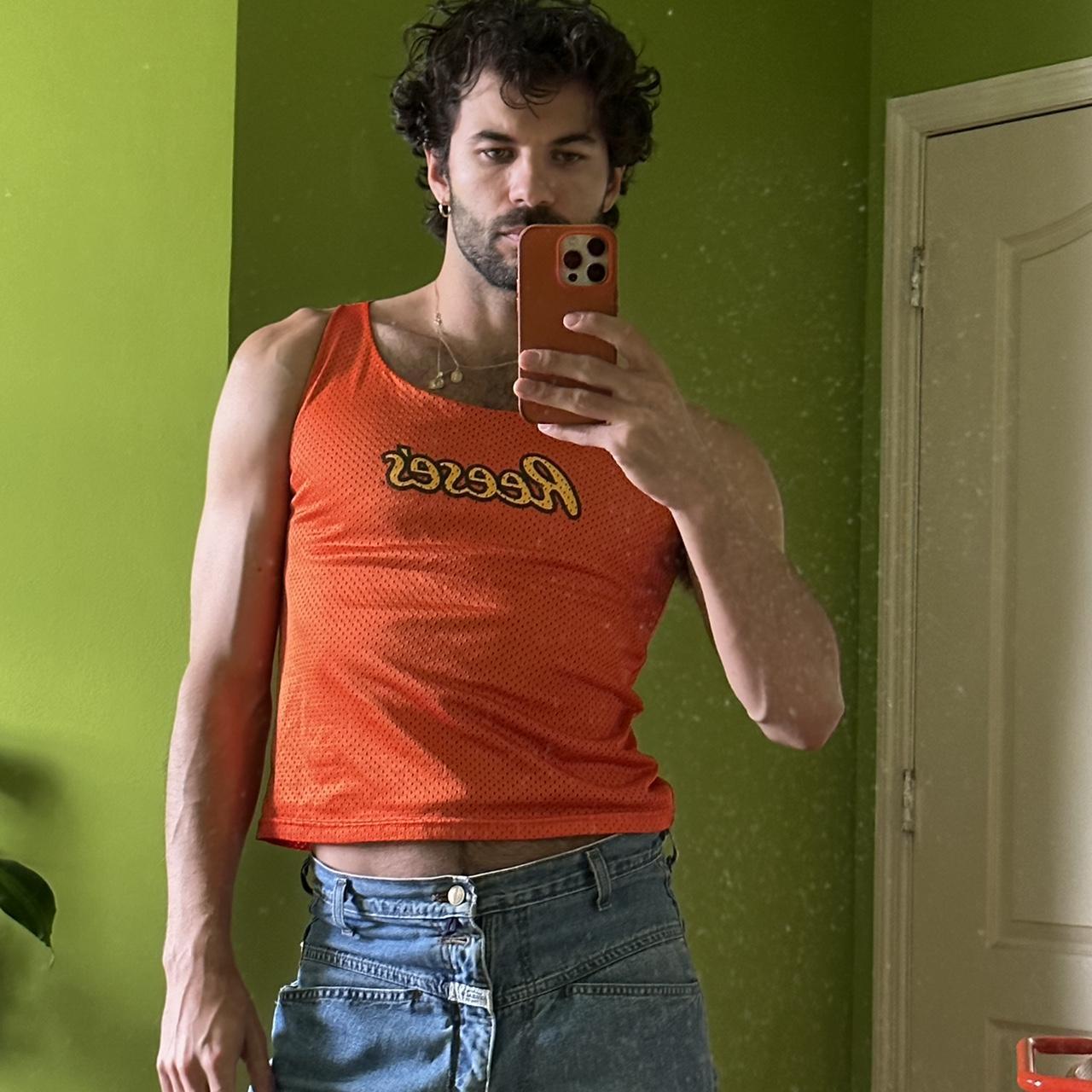 Reese’s reversible mesh pinny - Depop