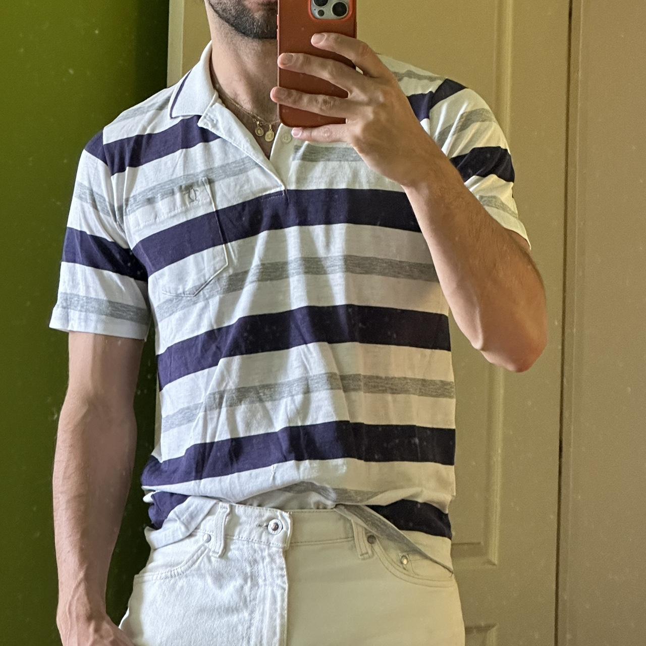 Vintage Striped polo - Depop