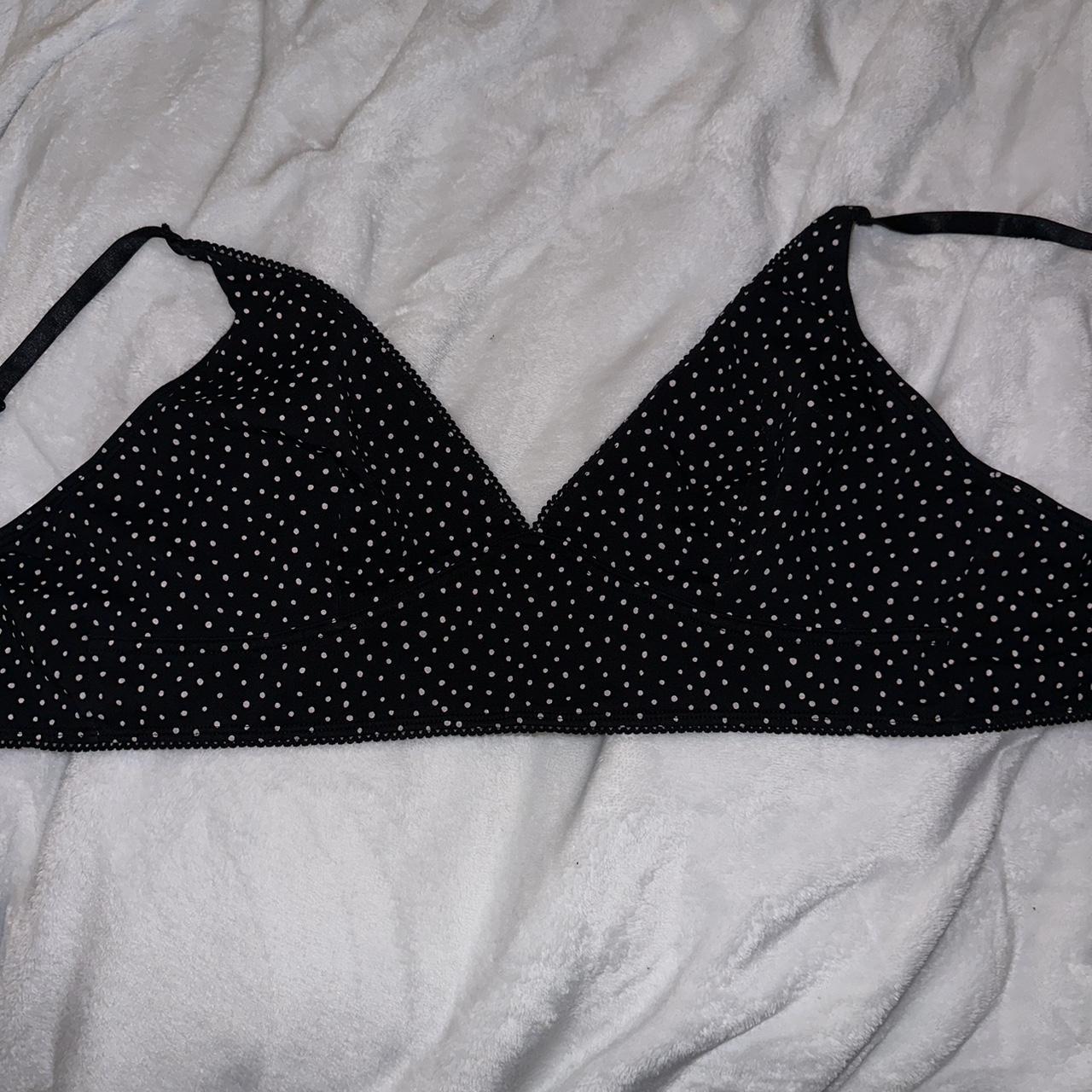 Monki Polka Dot Bralette Size XL #monki... - Depop