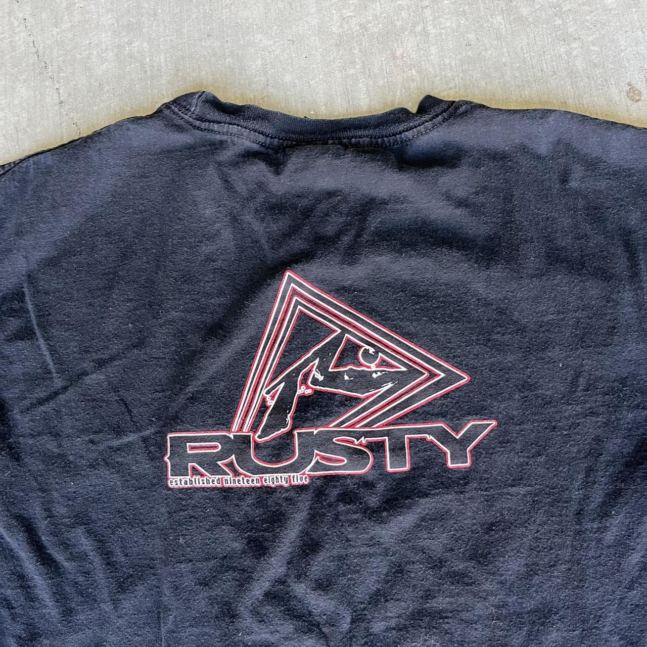 Early 2000’s Rusty Surfboard T-Shirt Size S, Tagged... - Depop