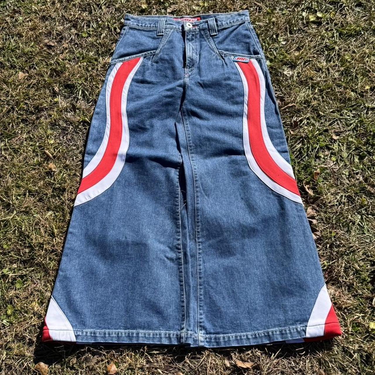JNCO red and blue hypnotix jeans Beautiful pair of... | Depop