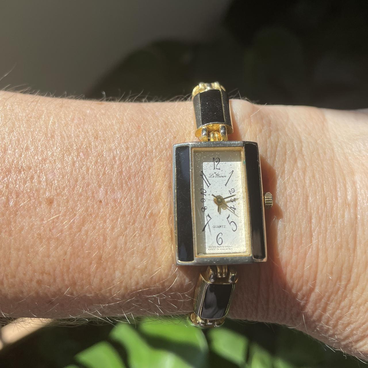 ୨୧ Vintage Le Baron Watch ୨୧ ୨୧ Info ⬎ Size: 6-7 -... - Depop