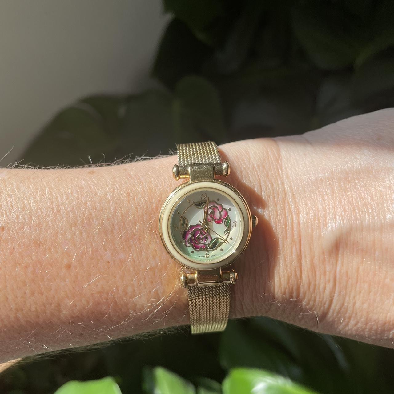 ୨୧ Vintage Avon Floral Watch ୨୧ ୨୧ Info Size:... - Depop